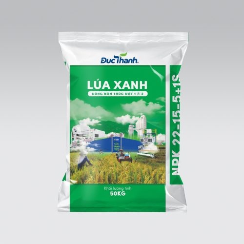 Phân bón Đức Thành Lúa Xanh 22.15.5 + 1S